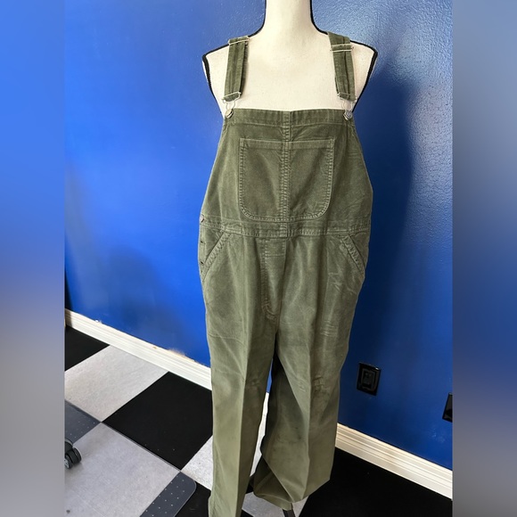 Paradox | Pants & Jumpsuits | Paradox Green Velvet Overalls | Poshmark